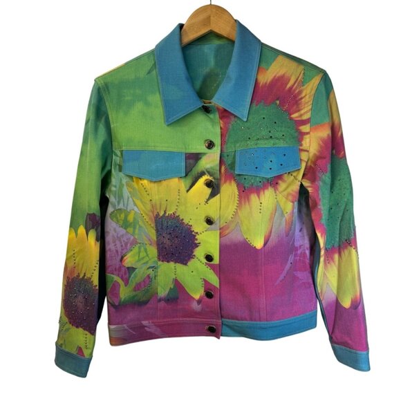 BruceGlen inspired | Jackets & Coats | Vintage Bold Color Artsy ...